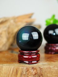Obsidian, Rainbow Sphere - Rainbow Obsidian - Obsidian - Ö - Crystals A ...
