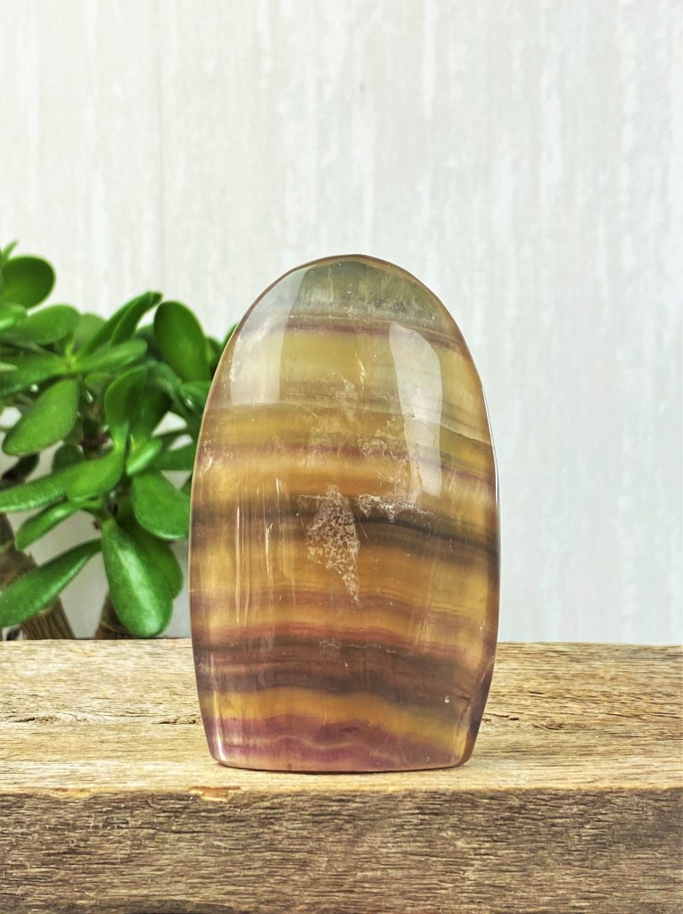 Fluorit, Gul Fri form - Stående & Fri form - Formade Stenar - Kristaller - Andekvarts.se